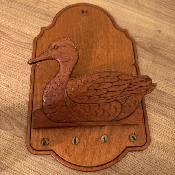 Vintage | Wall Decor | Vintage Wooden Mallard Duck Letter And Key ...